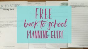 back-to-school planning guide | Elizabeth Turnage